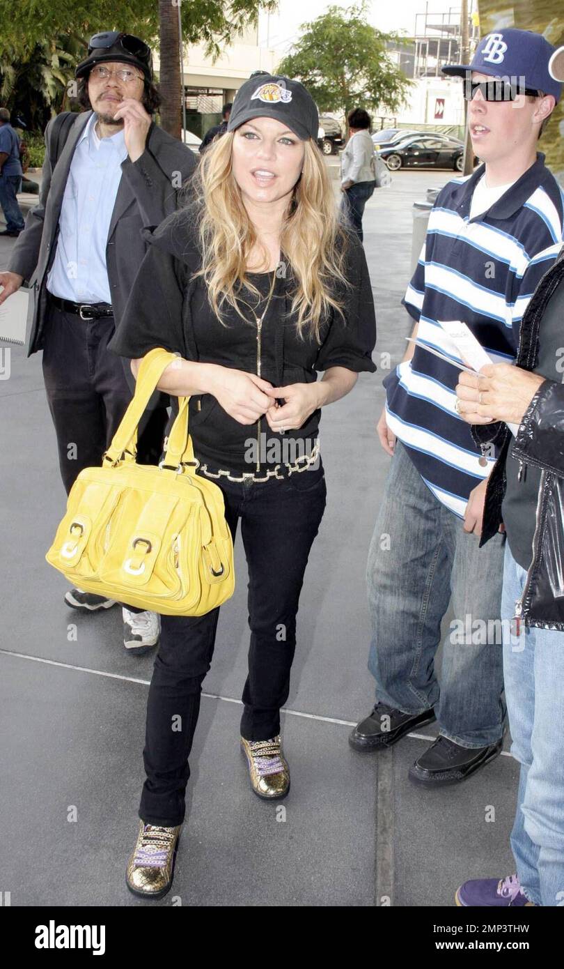 Fergie arrives for the Lakers vs. Celtics NBA Finals game three at the ...
