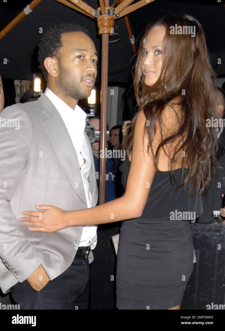 John Legend and his girlfriend party at the Foxtail Lounge in Los ...