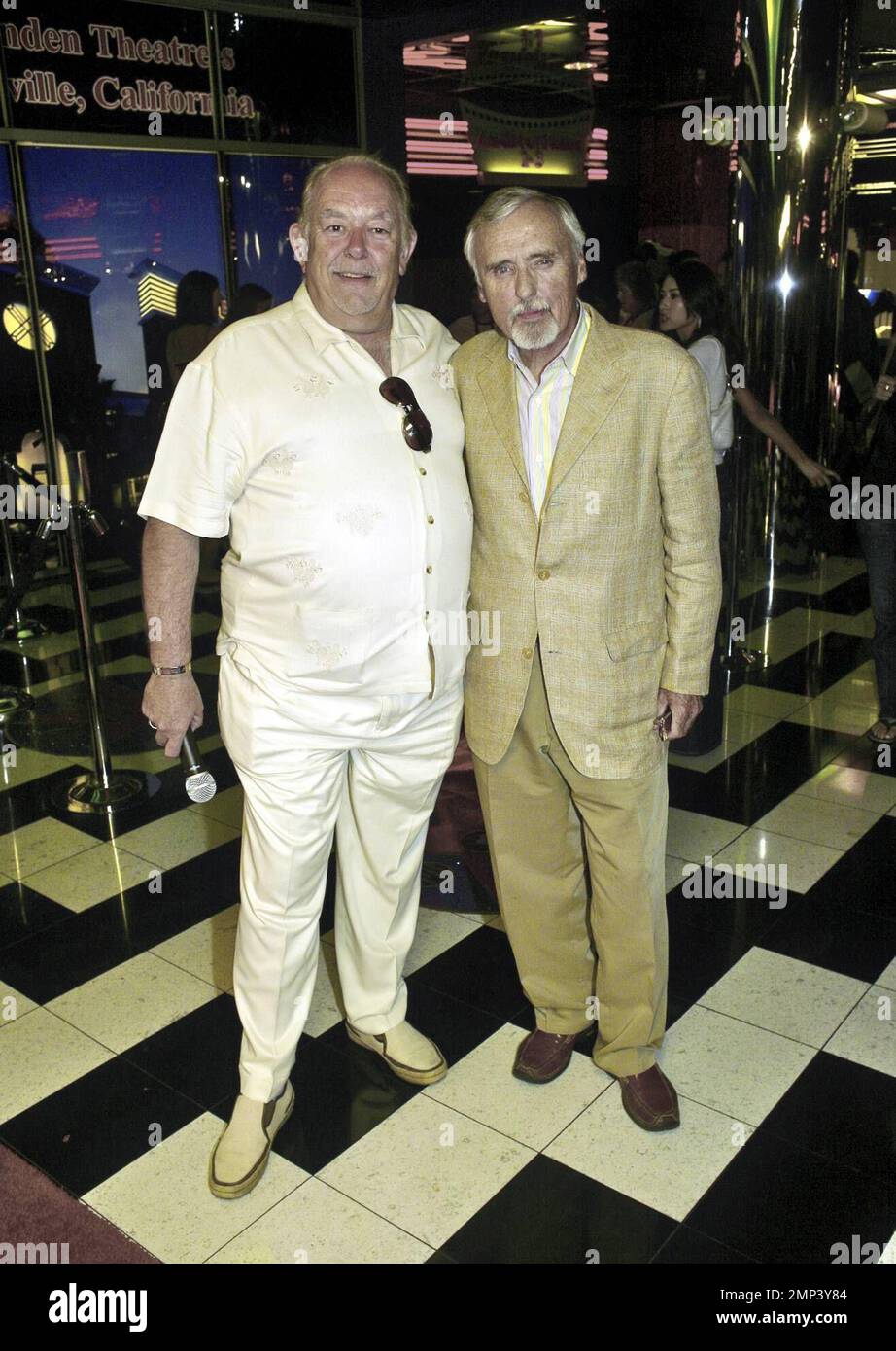 Robin Leach and Dennis Hopper attend the ceremony in which Johnny ...