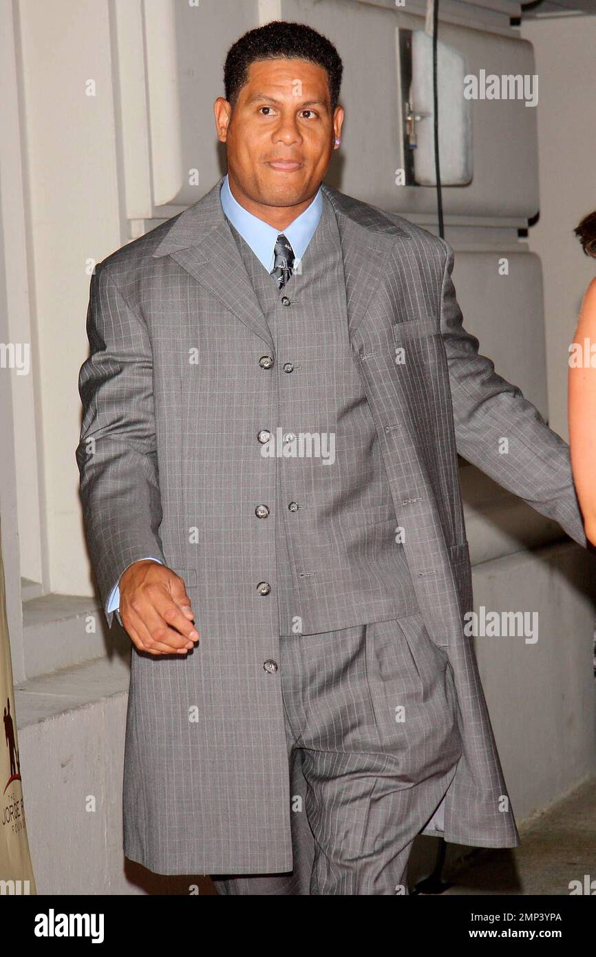 Baseball player Bobby Abreu at The Jorge Posada Foundation's 7th Heroes ...