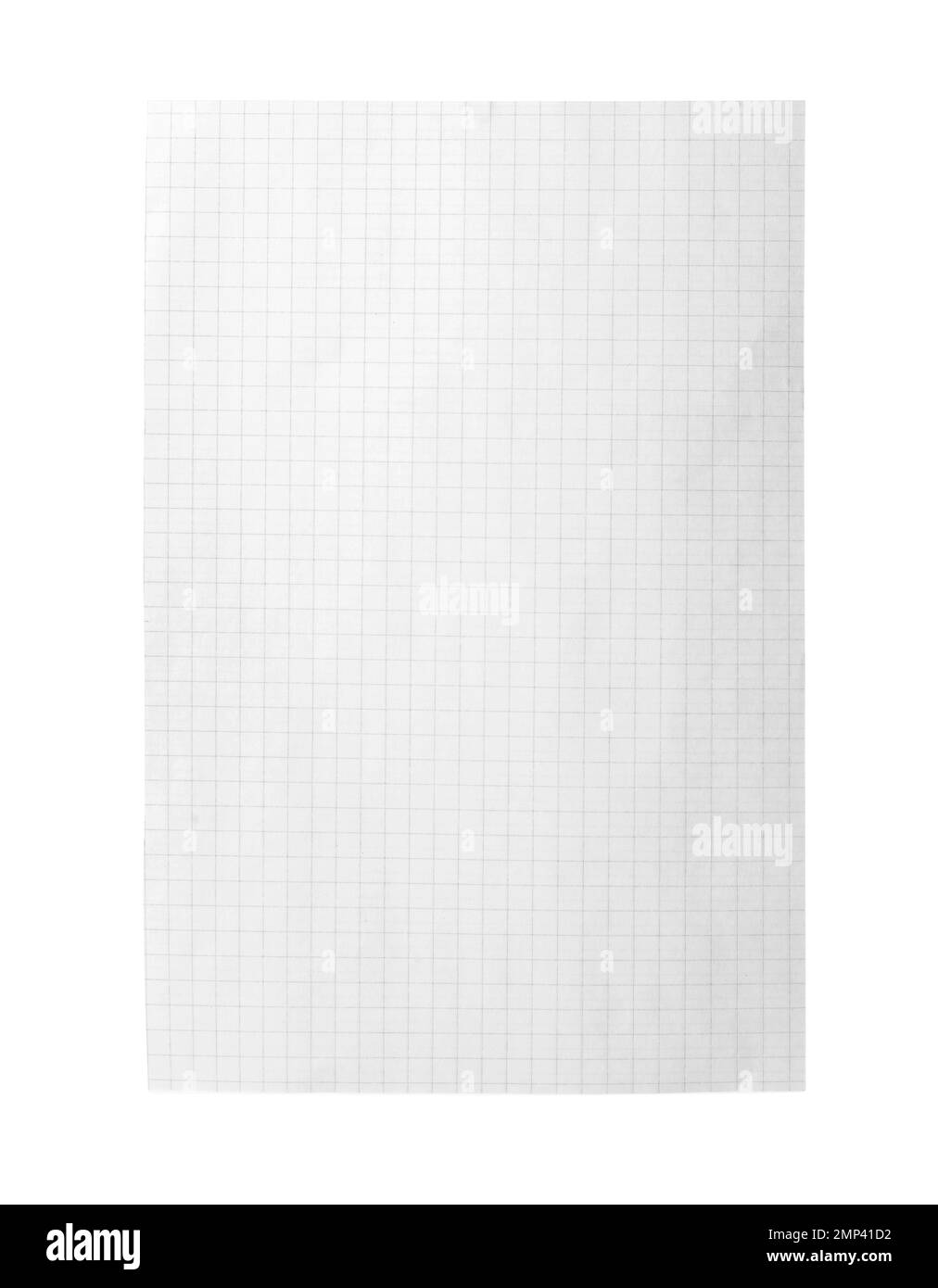 Blank notebook paper isolated on white. Space for design Stock Photo ...
