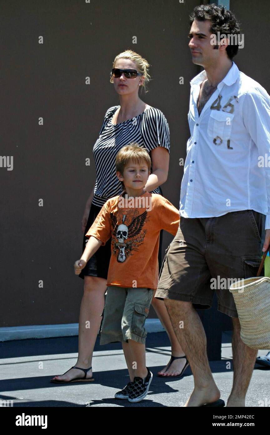 Natasha Henstridge , sons Liam and Tristan River Waite and longtime ...