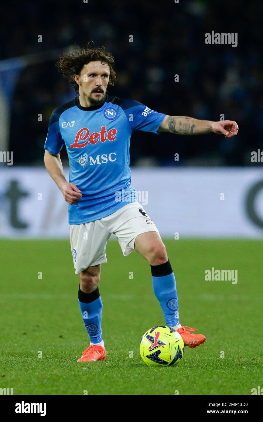 SSC Napoli's Portuguese defender Mario Rui controls the ball during the ...