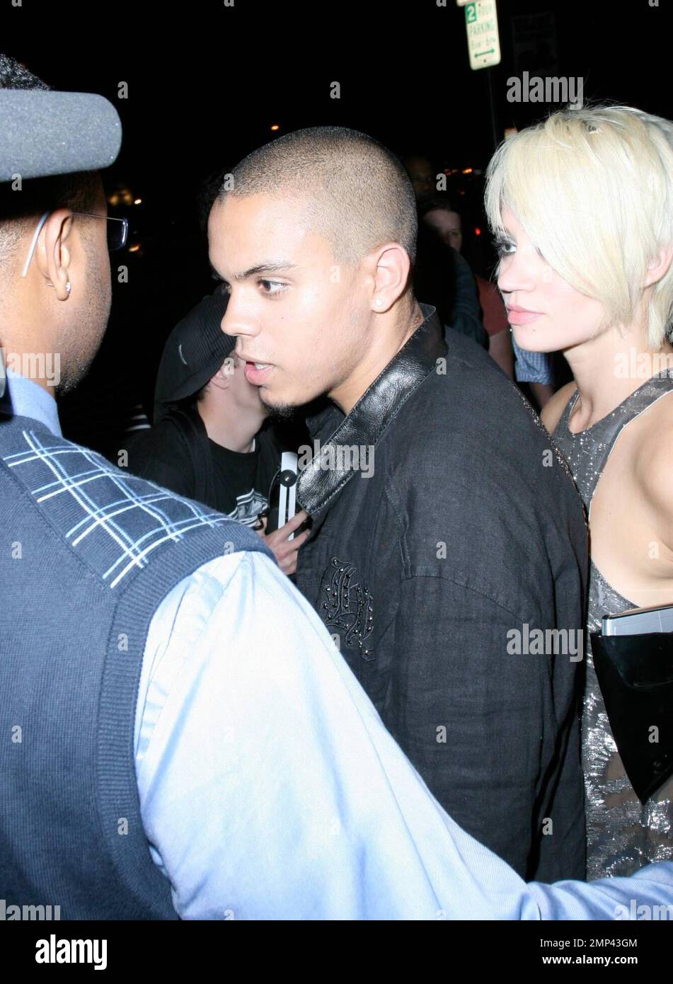 Evan Ross leaves the bar Coco Deville in West Hollywood, CA. 6/24/08 ...