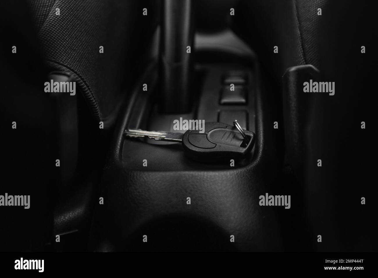 Key in new modern automobile. Car buying Stock Photo - Alamy