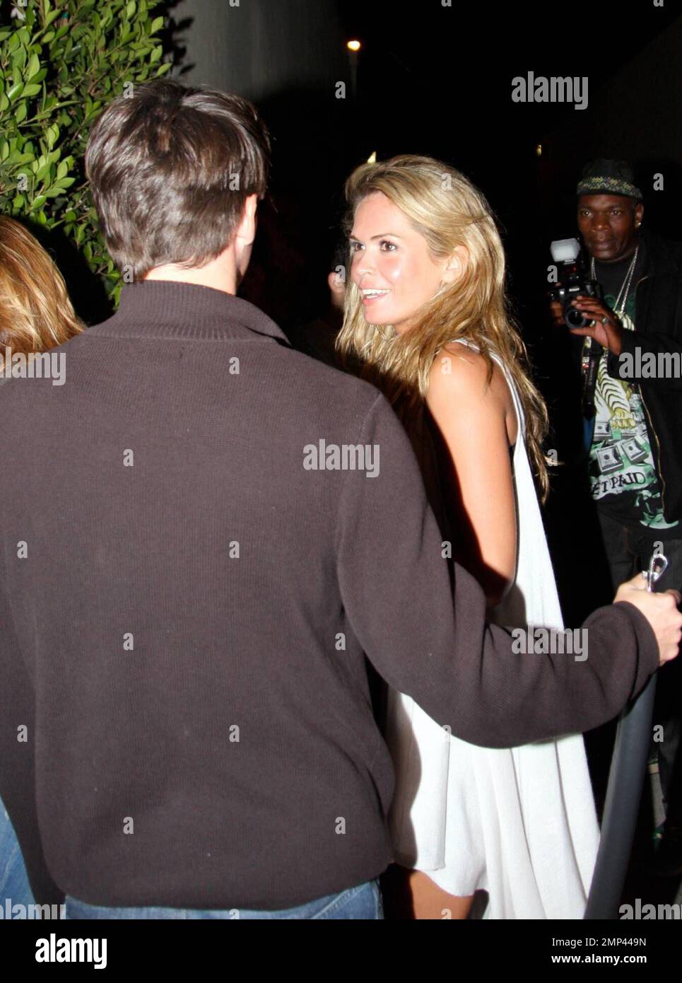 Model and actress Cindy Taylor spends an evening with friends at the ...