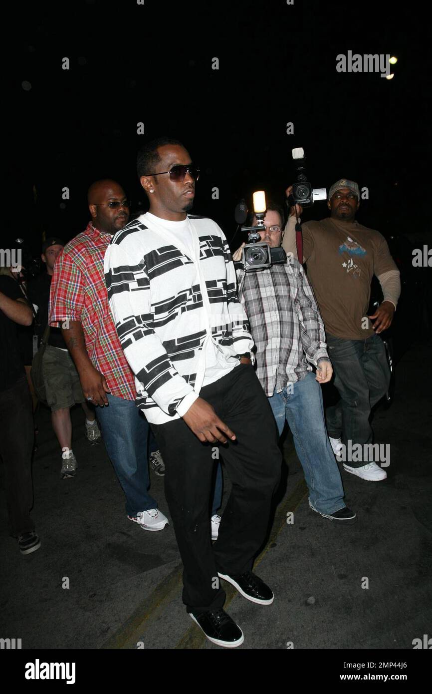 P Diddy hangs out and signs autographs at Crown Bar, Los Angeles, CA, 6 ...