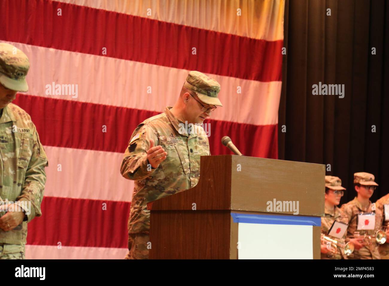U.S. Army Lt. Col. Ryan Kraus, chaplain for the 28th Infantry Division ...