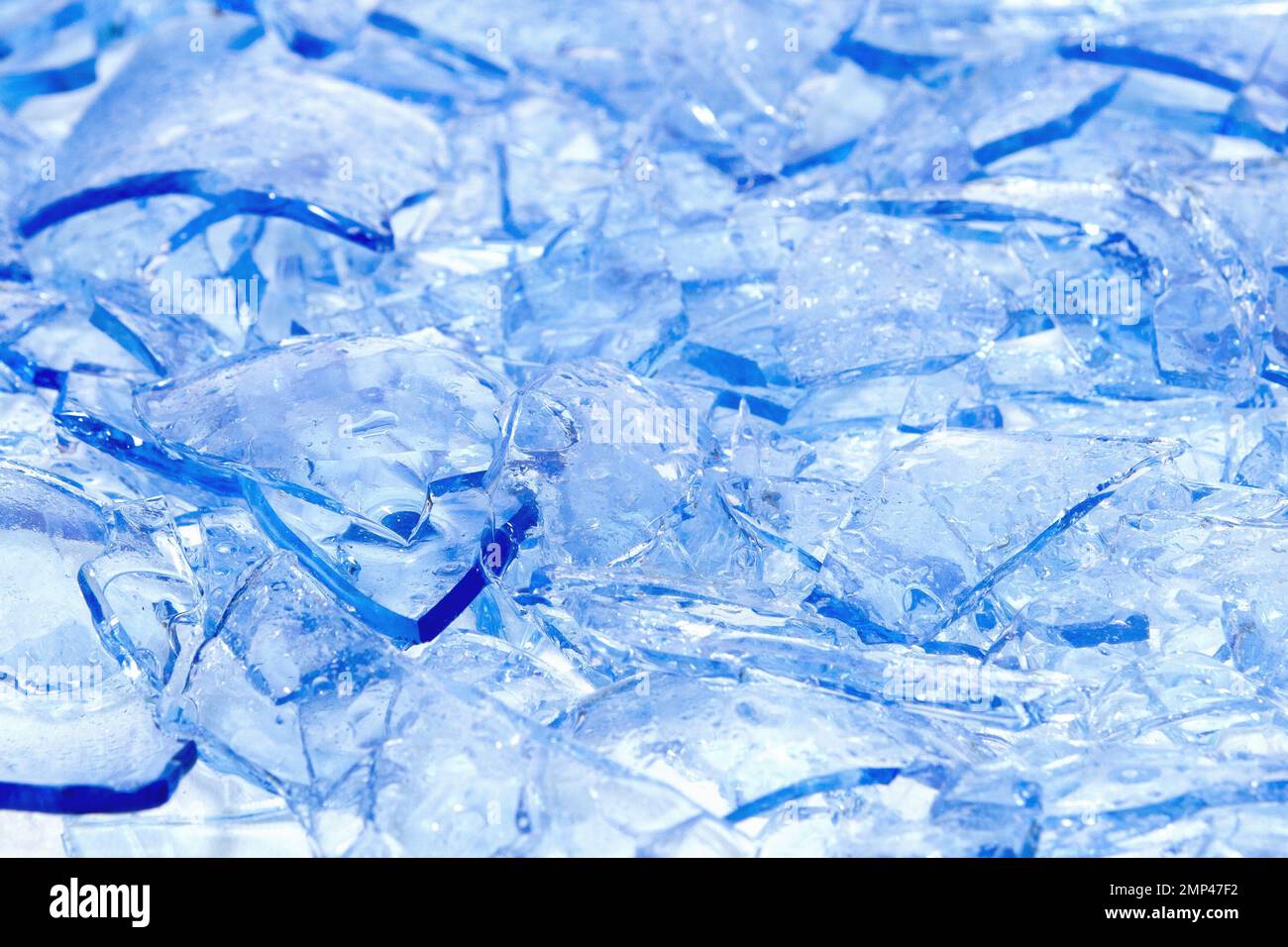 Abstract blue color background. Broken glass Stock Photo - Alamy
