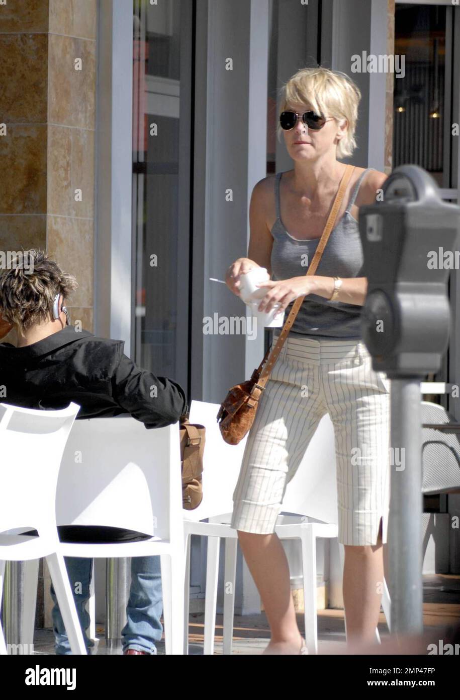 Exclusive!! Sharon Stone takes a break with some friends during her day ...