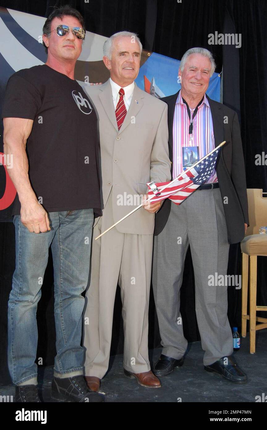Sylvester Stallone attends the Planet Hollywood Towers by Westgate ...