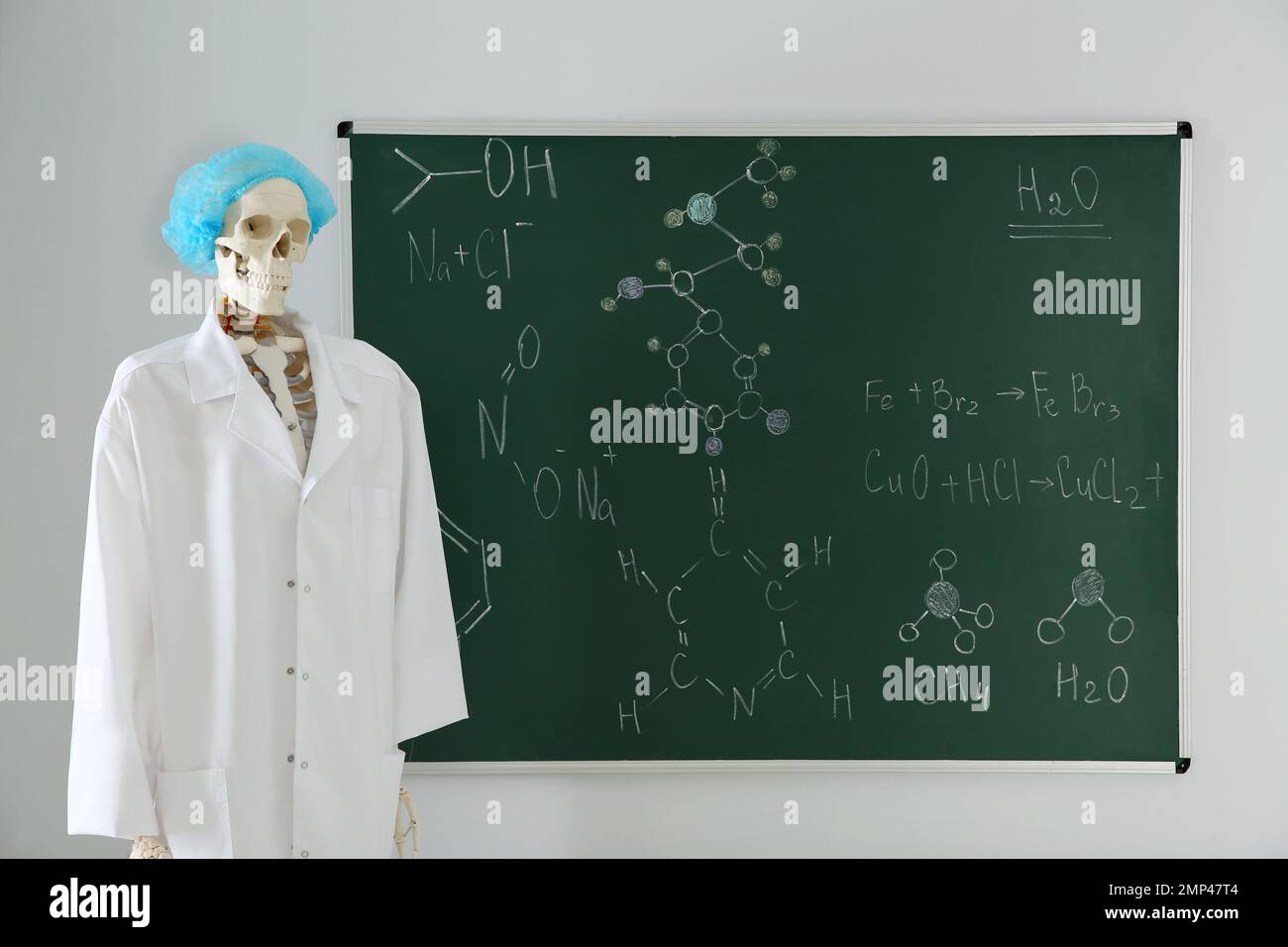 Human skeleton in classroom hi-res stock photography and images - Alamy