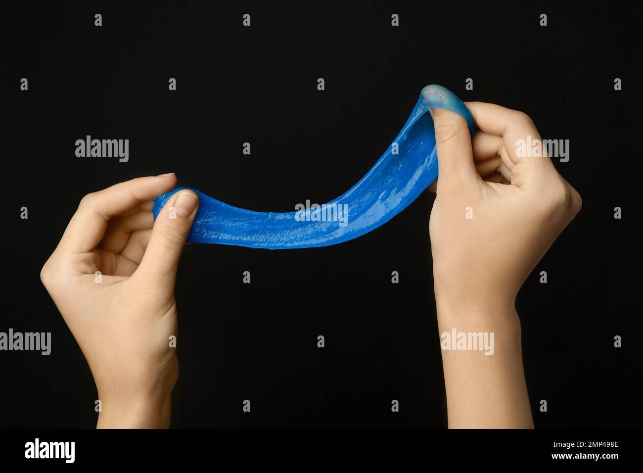 Black child play slime hi-res stock photography and images - Alamy