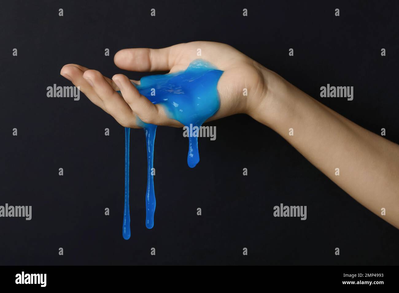 Black child play slime hi-res stock photography and images - Alamy