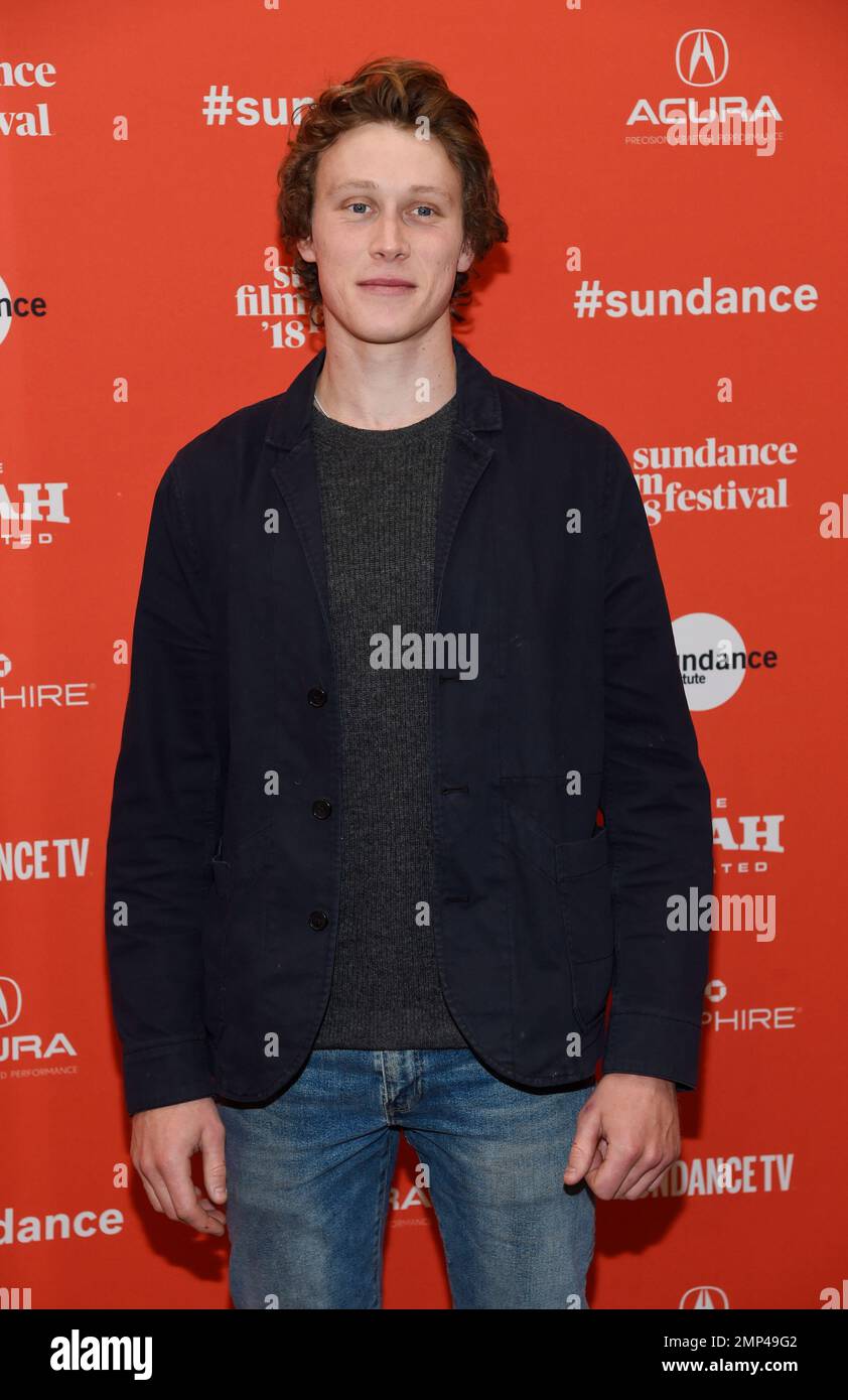 George MacKay, a cast member in "Ophelia," poses at the premiere of the ...