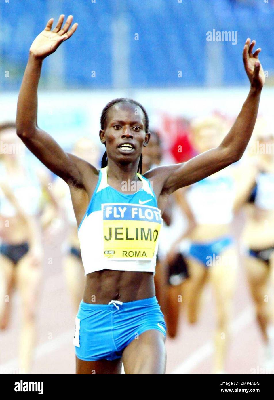 Pamela Jelimo participates in The Golden Gala 2008 at the Olympic ...