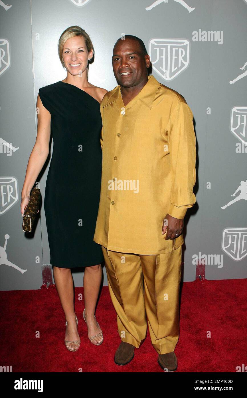 Anna Raines and Tim Raines arriving for the Jordan Celebrates Derek ...