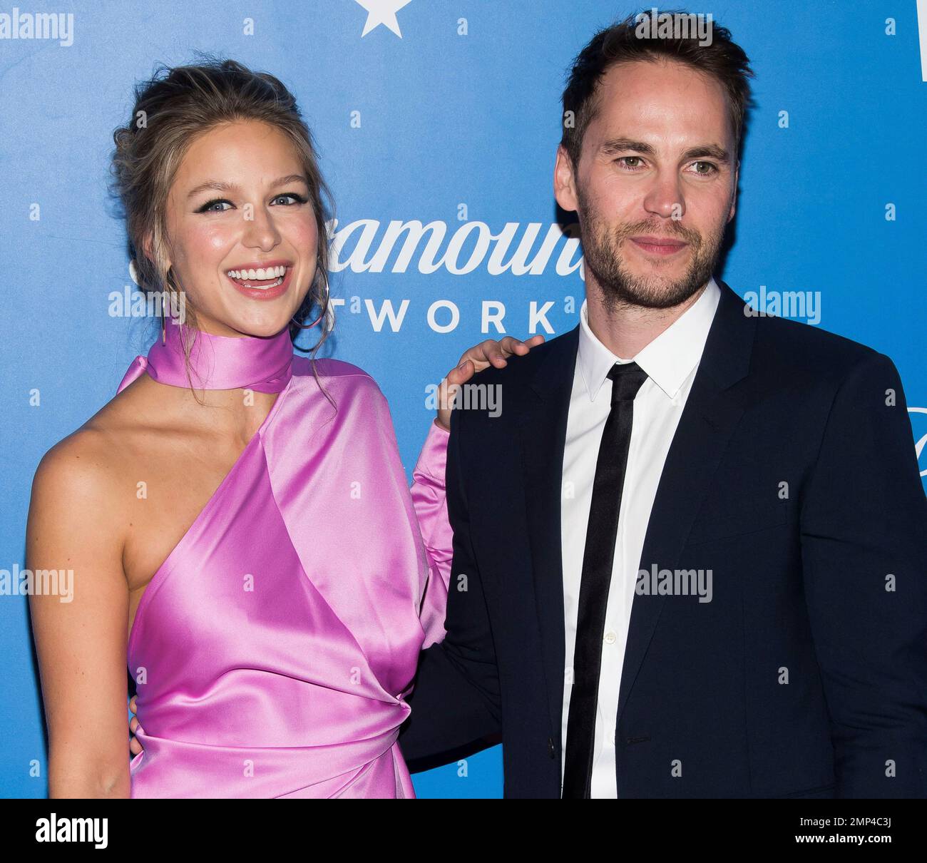 Melissa Benoist and Taylor Kitsch attend the world premiere of "Waco ...