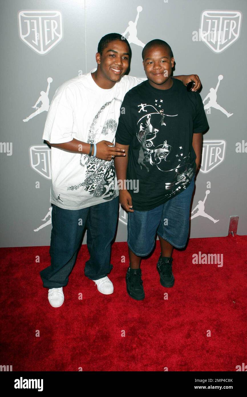 Chris Massey And Kyle Massey Arriving For The Jordan Celebrates Derek Jeter Party New York Ny