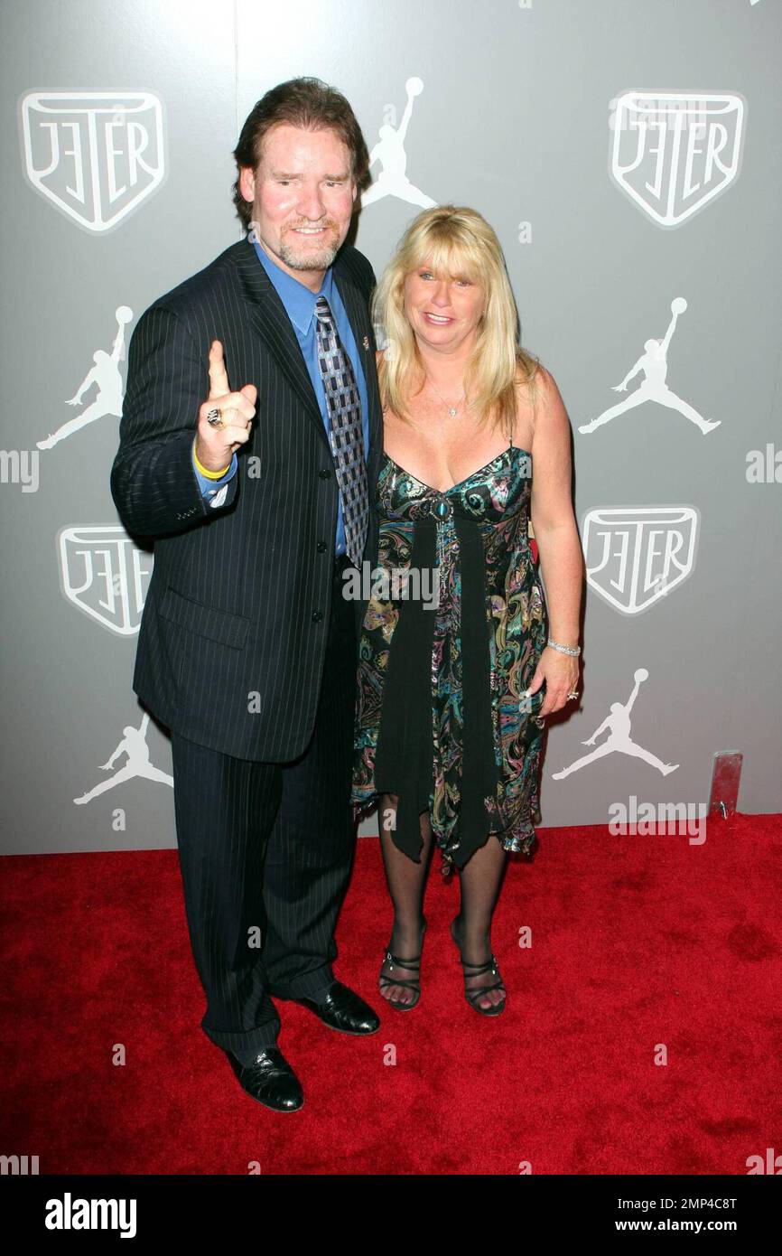 Wade Boggs and Wife arriving for the Jordan Celebrates Derek Jeter ...