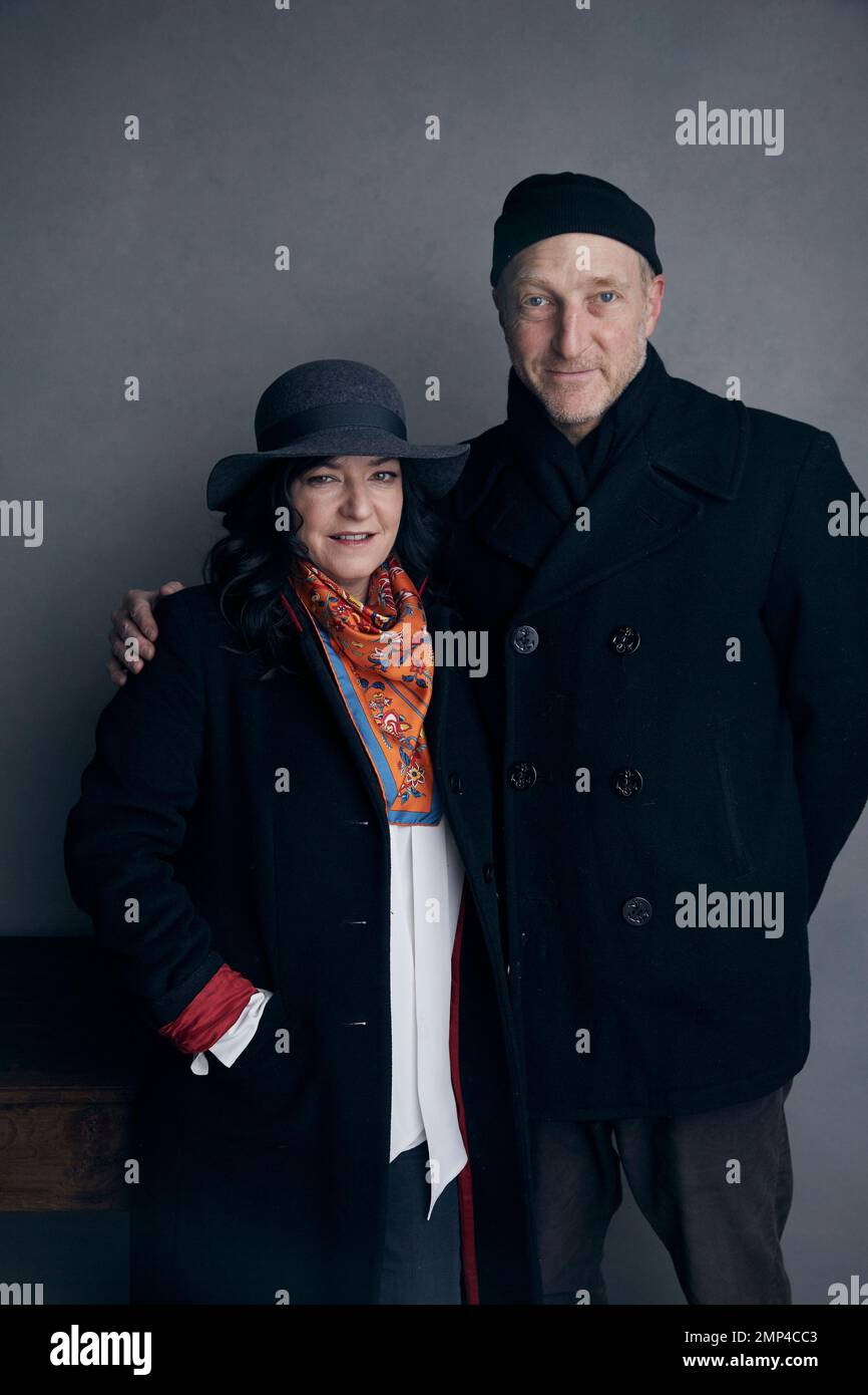 Director Lynne Ramsay, left, and writer Jonathan Ames pose for a portrait to promote the film ...