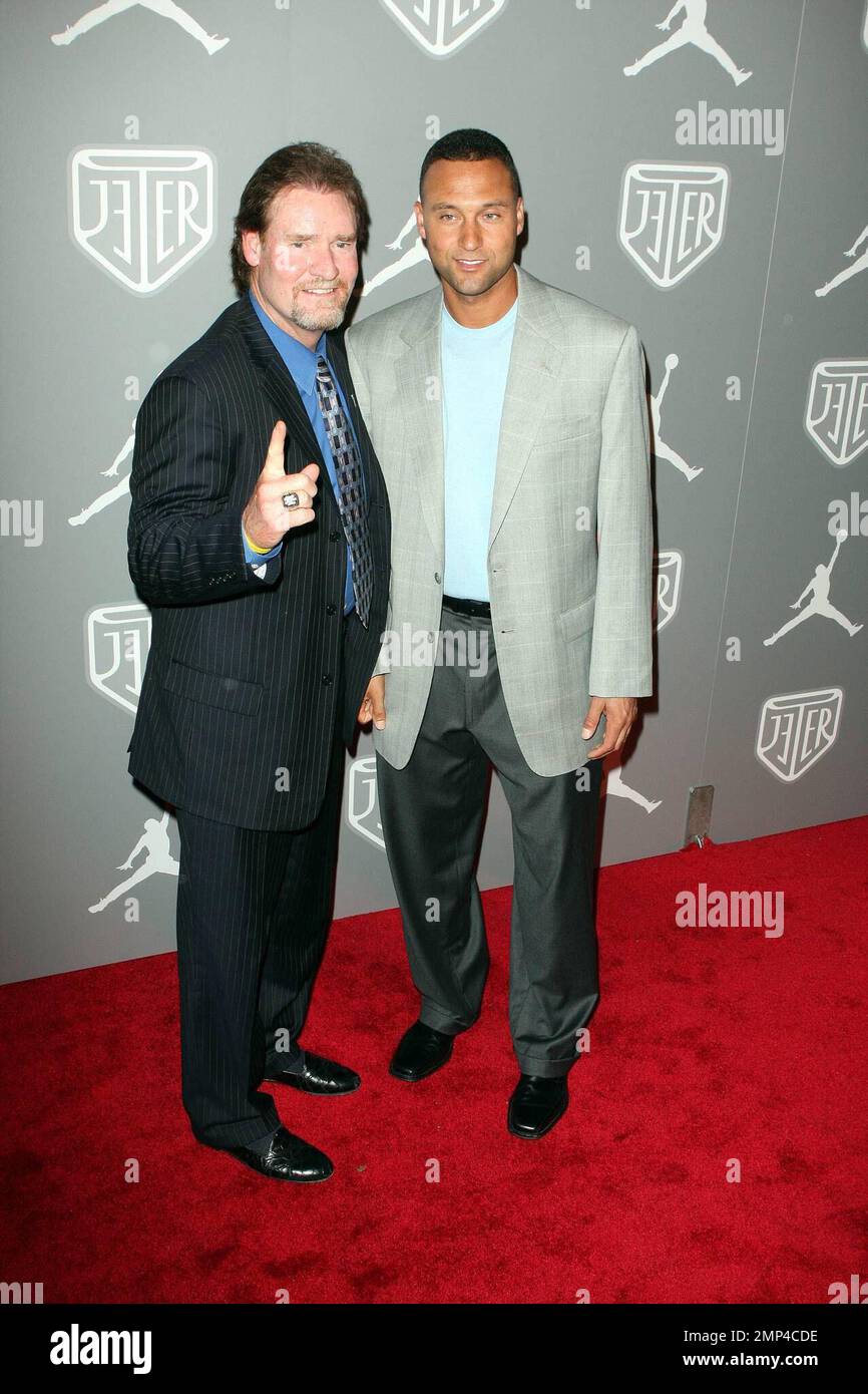 Wade Boggs and Derek Jeter arriving for the Jordan Celebrates Derek ...