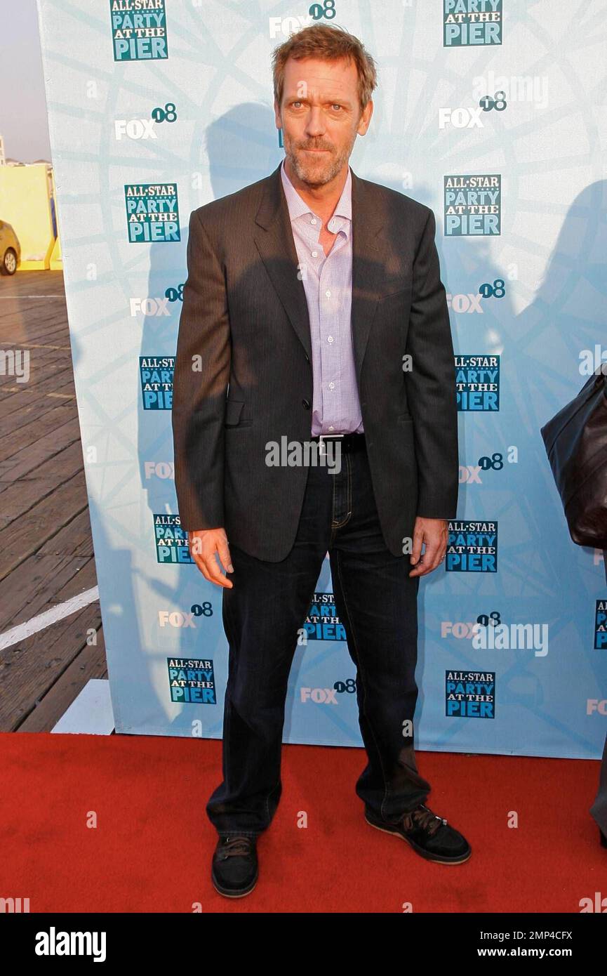 Hugh Laurie arrives at the FOX All-Star Party at the Pier in Santa ...
