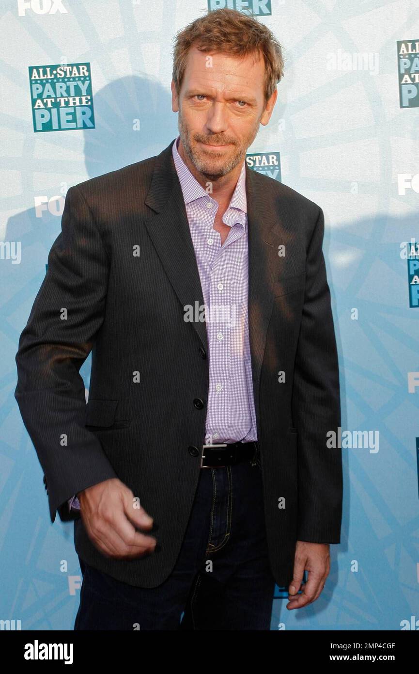 Hugh Laurie arrives at the FOX All-Star Party at the Pier in Santa Monica, CA. 07/14/2008 Stock ...