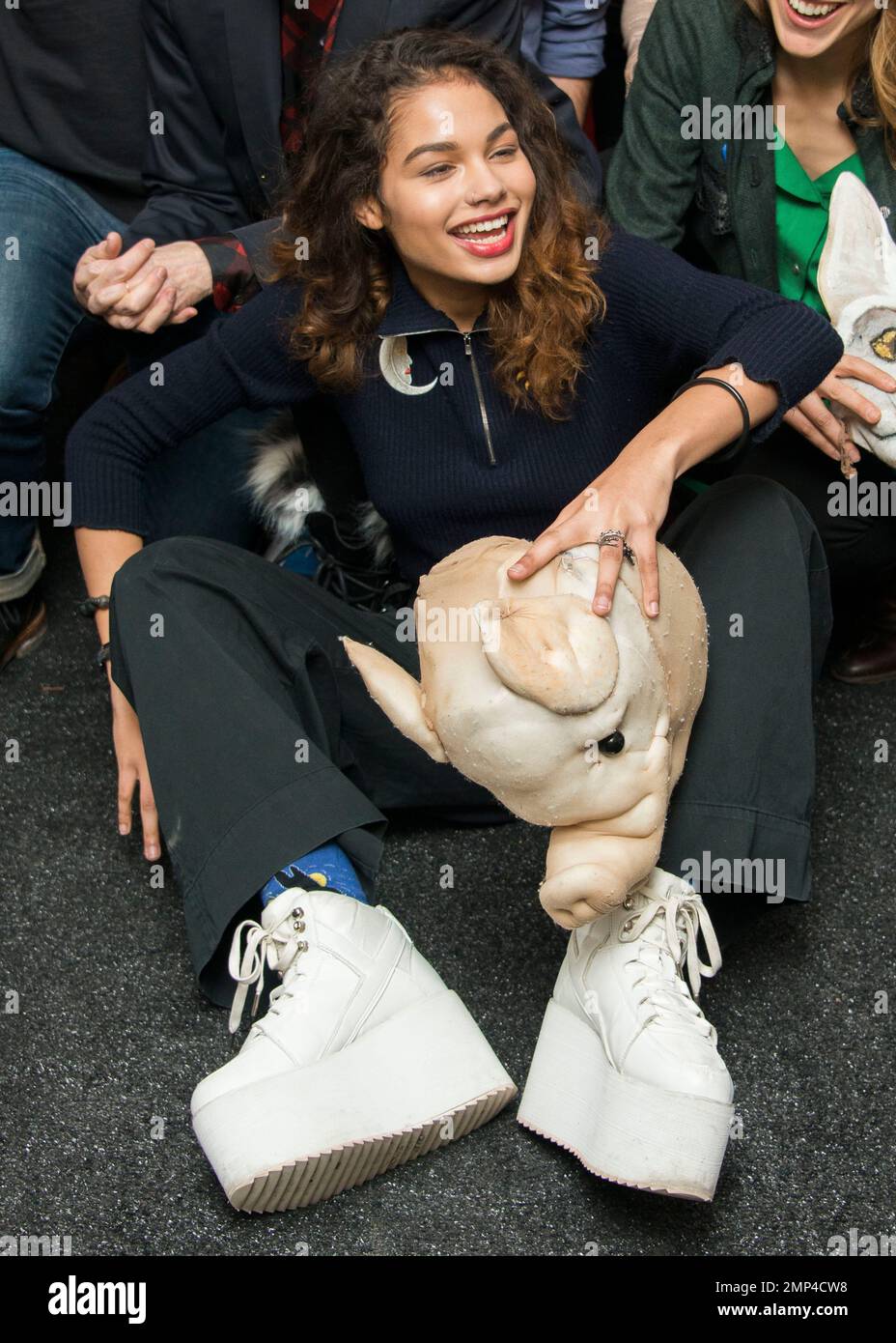 Helena Howard poses during the premiere of "Madeline's Madeline" at the ...