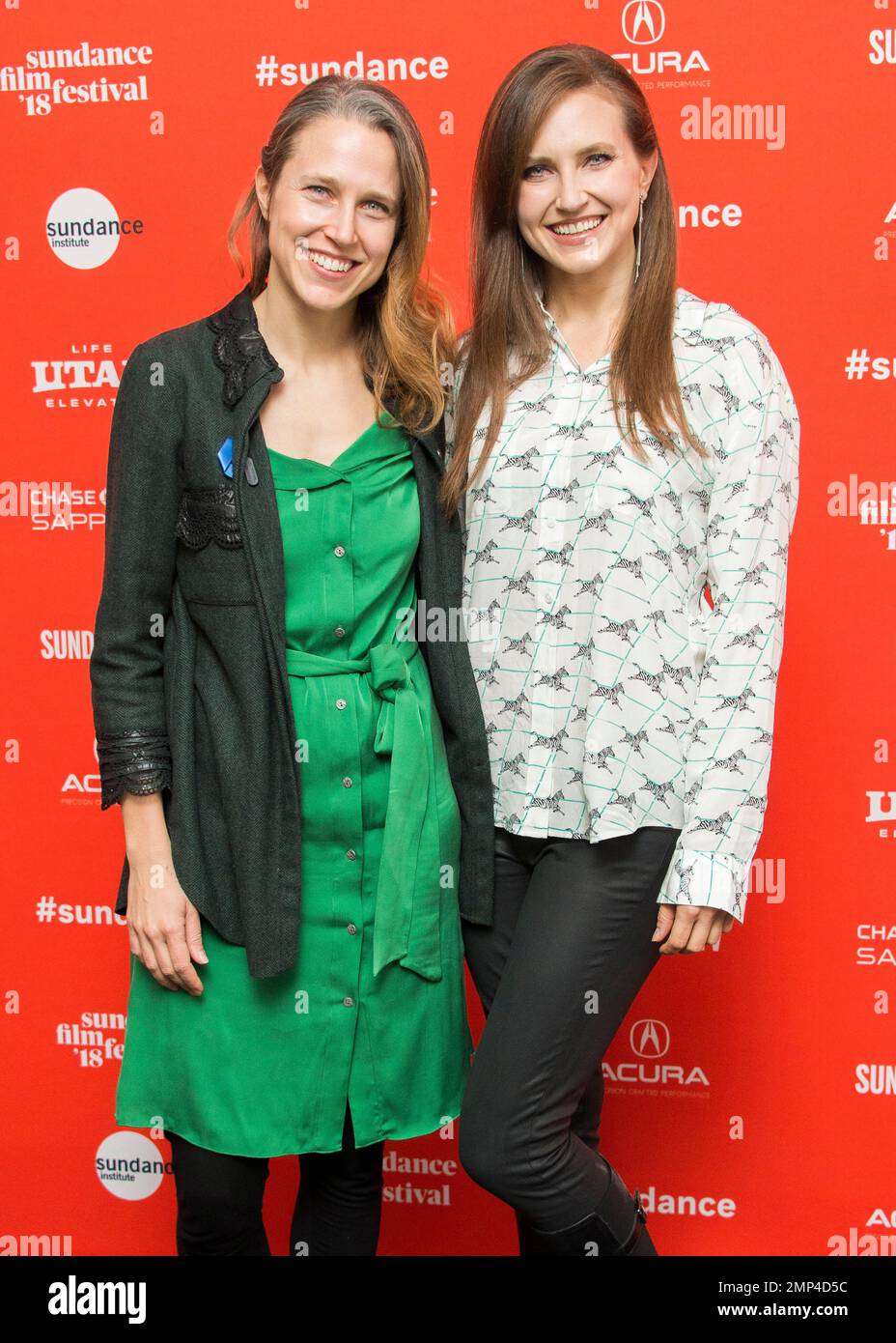 Director Josephine Decker, left, poses with actress Emily Decker during ...