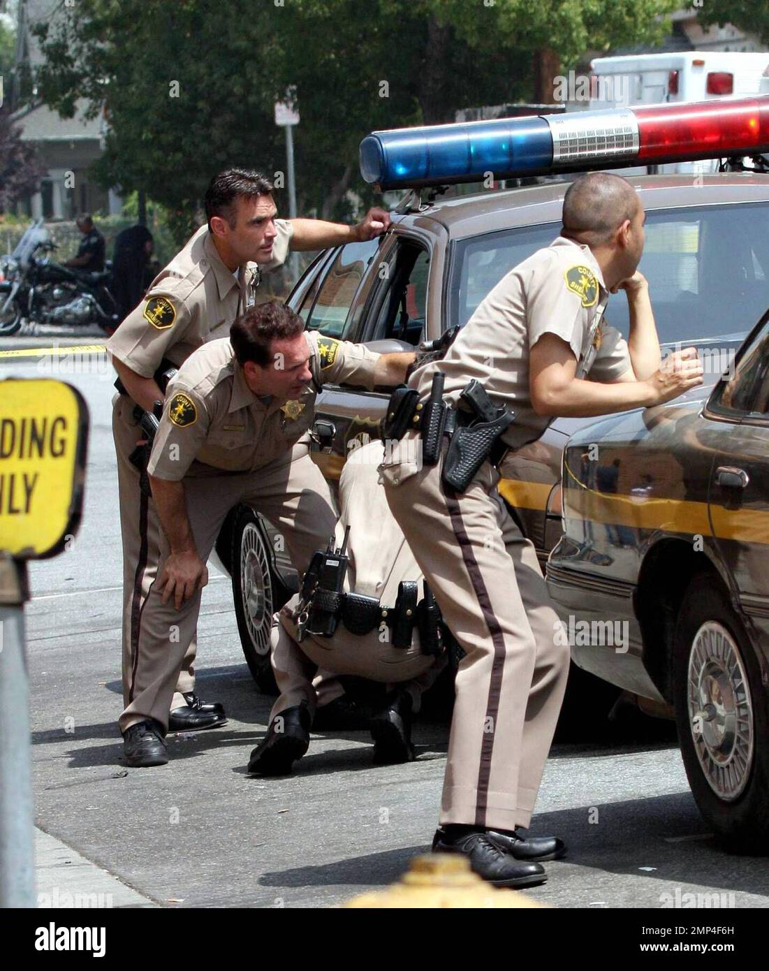 Timothy Hutton was seen in Los Angeles on the set of his new TV series ...