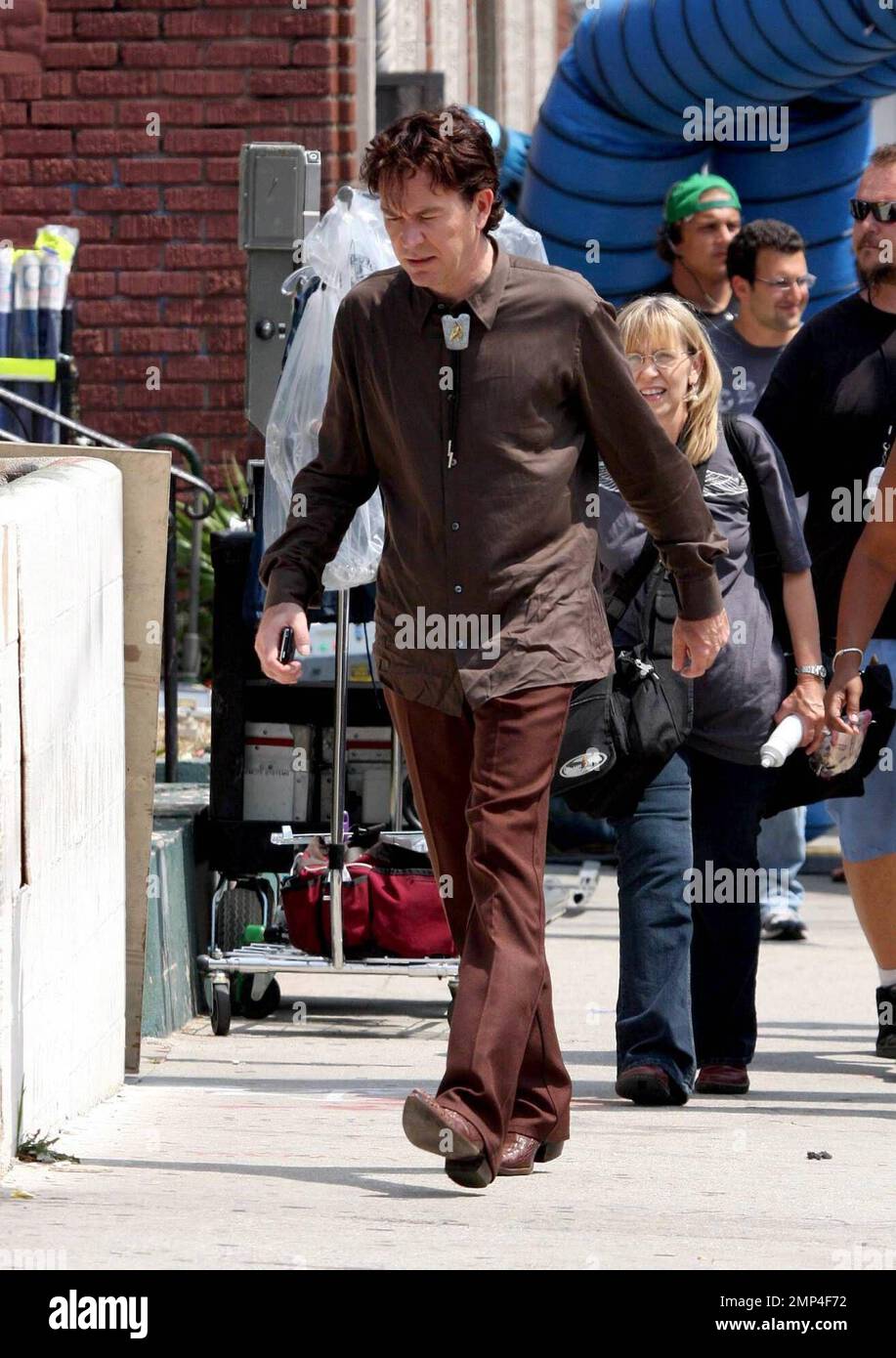 Timothy Hutton was seen in Los Angeles on the set of his new TV series ...