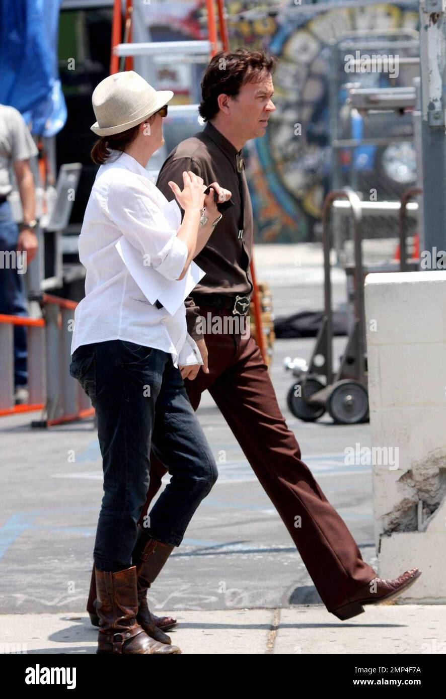 Timothy Hutton was seen in Los Angeles on the set of his new TV series ...