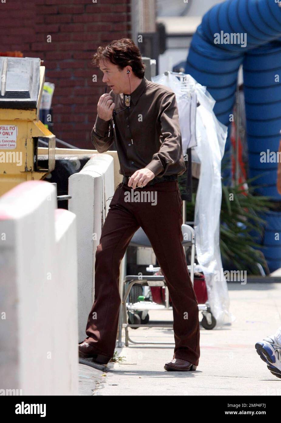 Timothy Hutton was seen in Los Angeles on the set of his new TV series ...