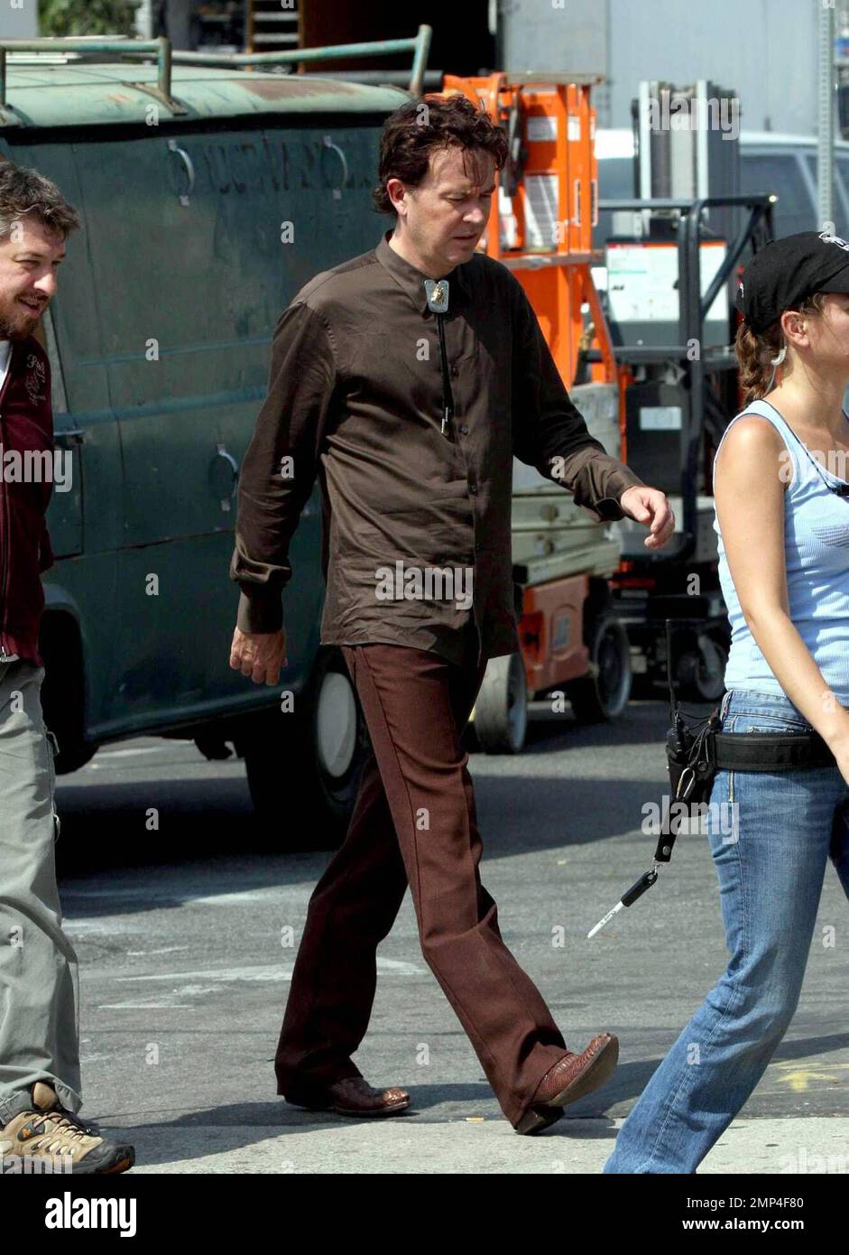 Timothy Hutton was seen in Los Angeles on the set of his new TV series ...