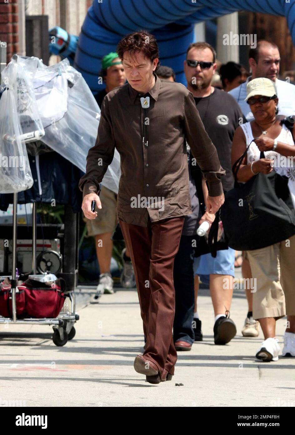 Timothy Hutton was seen in Los Angeles on the set of his new TV series ...