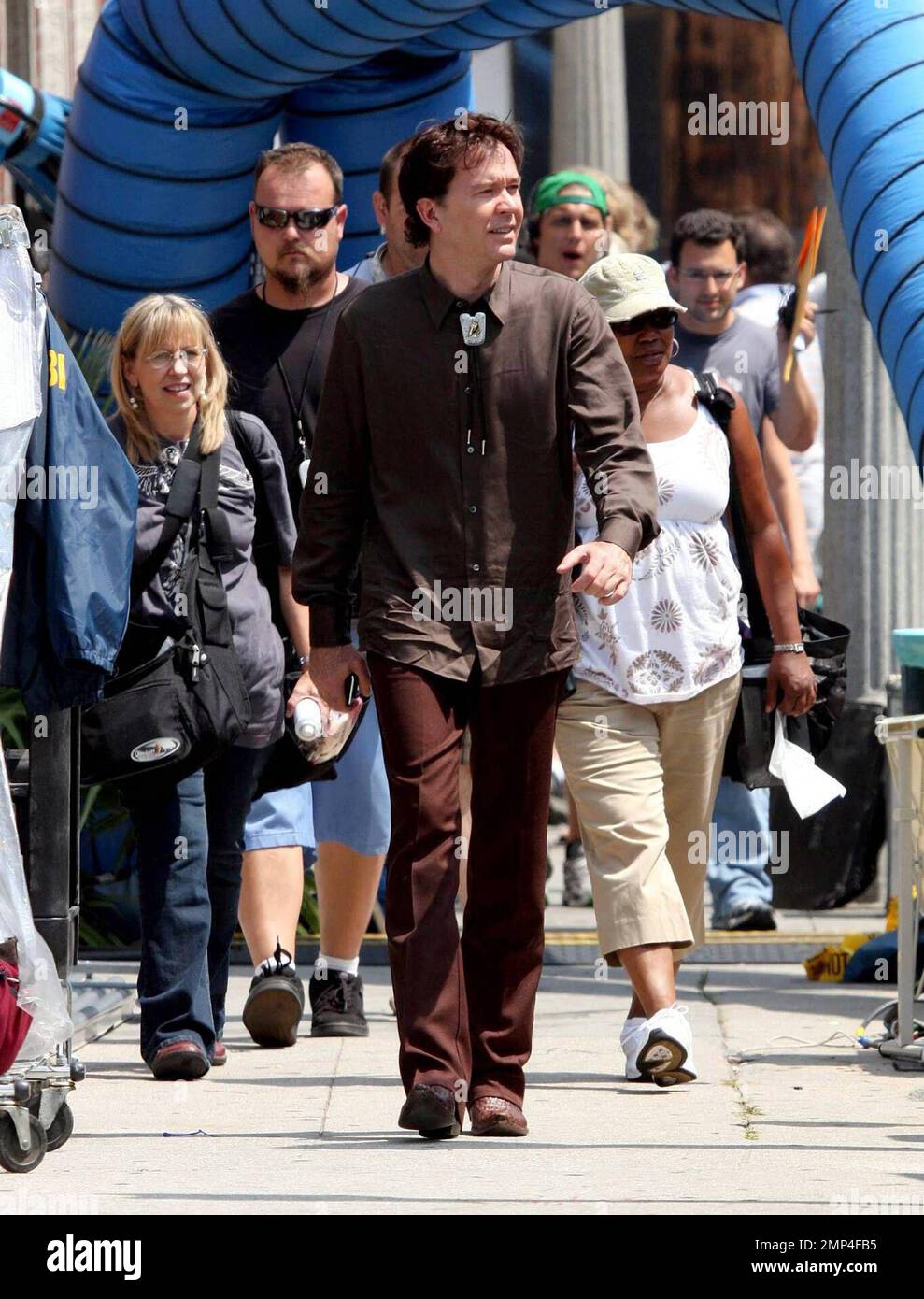 Timothy Hutton was seen in Los Angeles on the set of his new TV series ...