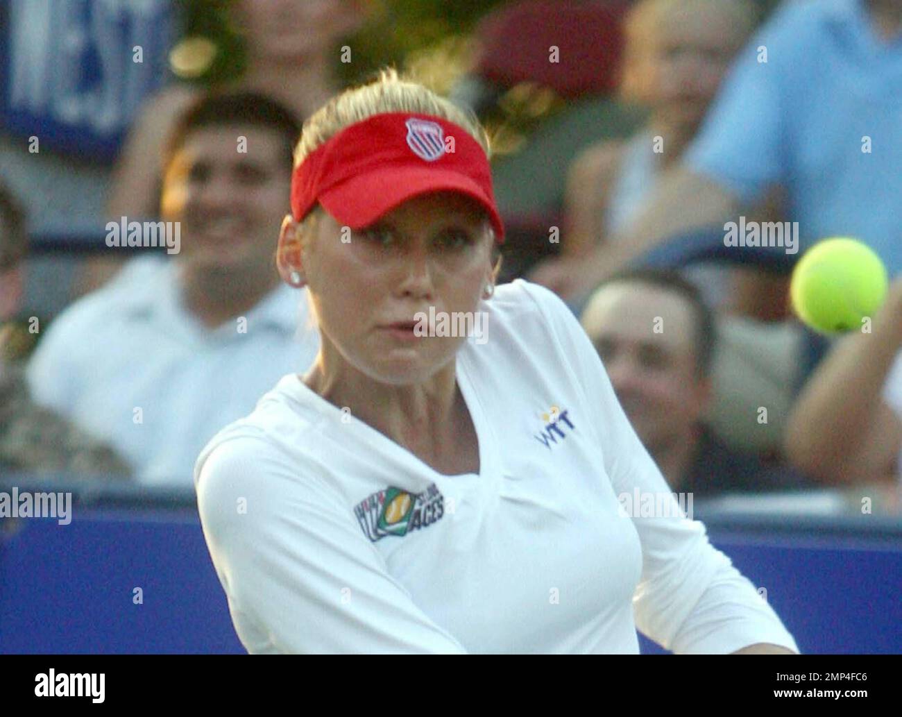 Anna Kournikova during a WTT tennis match in which she played for the ...