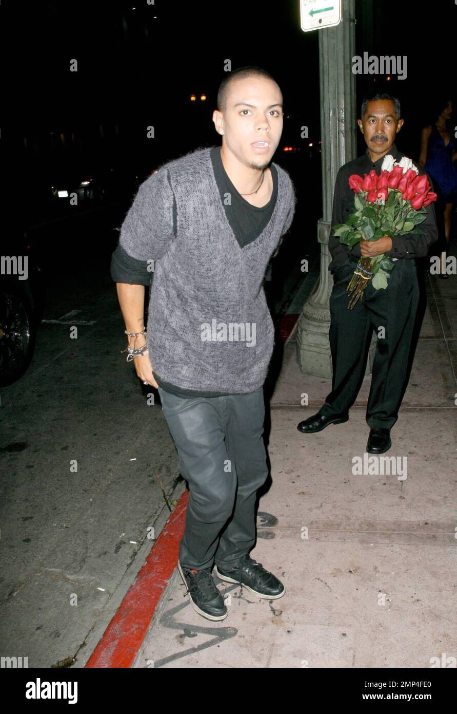Diana Ross' son Evan Ross arrives at Beso with friends for an evening ...