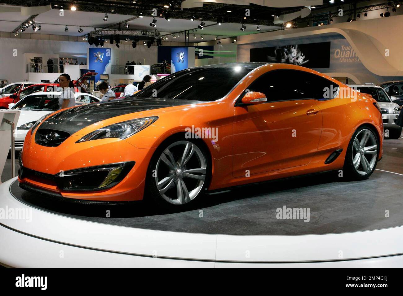 Hyundai Genesis coupe concept car on display at the British ...