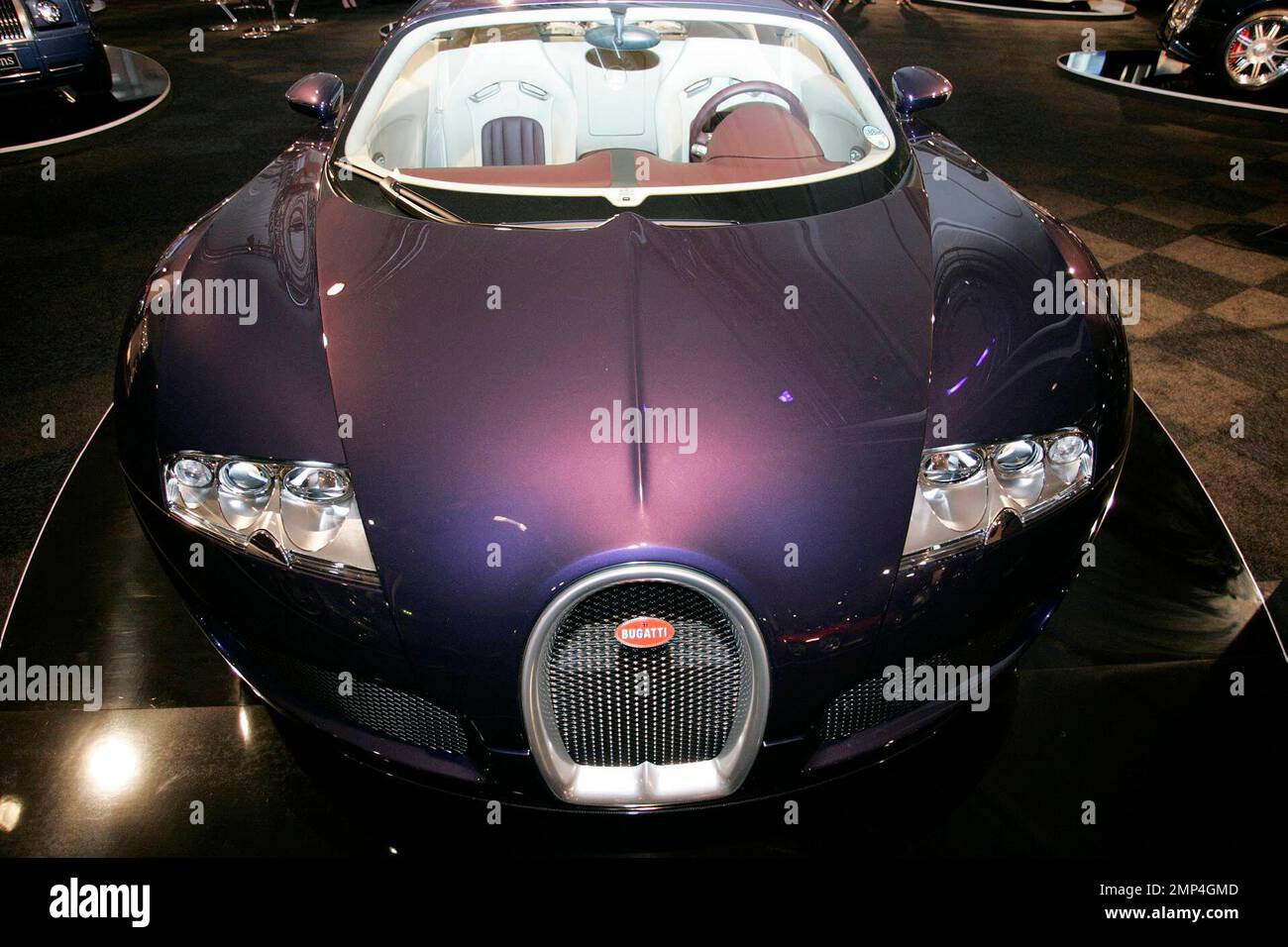 The Bugatti Veyron on display at the British International Motor Show ...