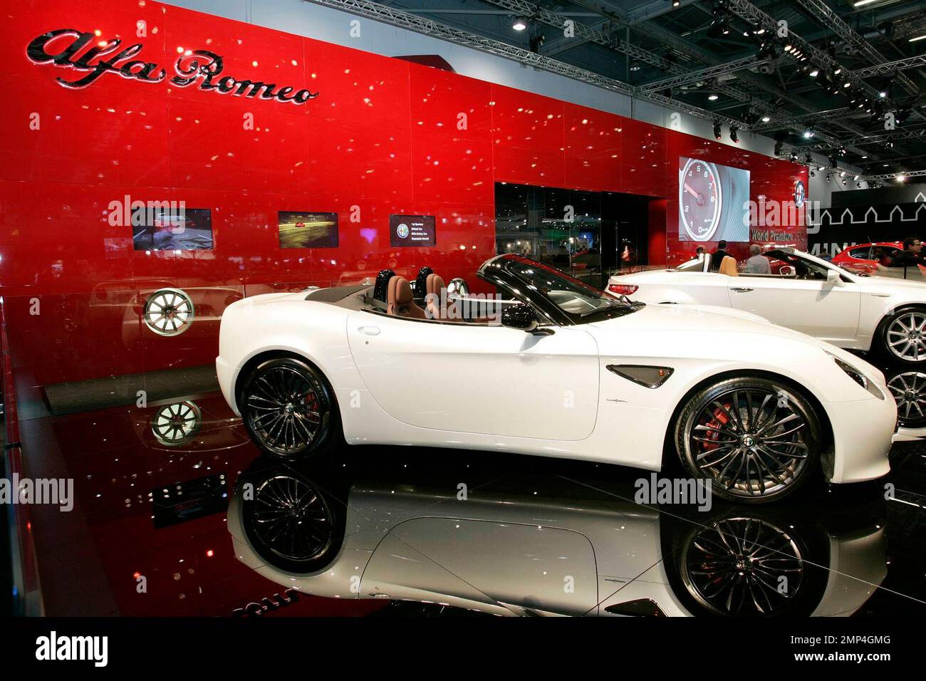 Alfa Romeo Spiders on show at the British International Motor Show at ...