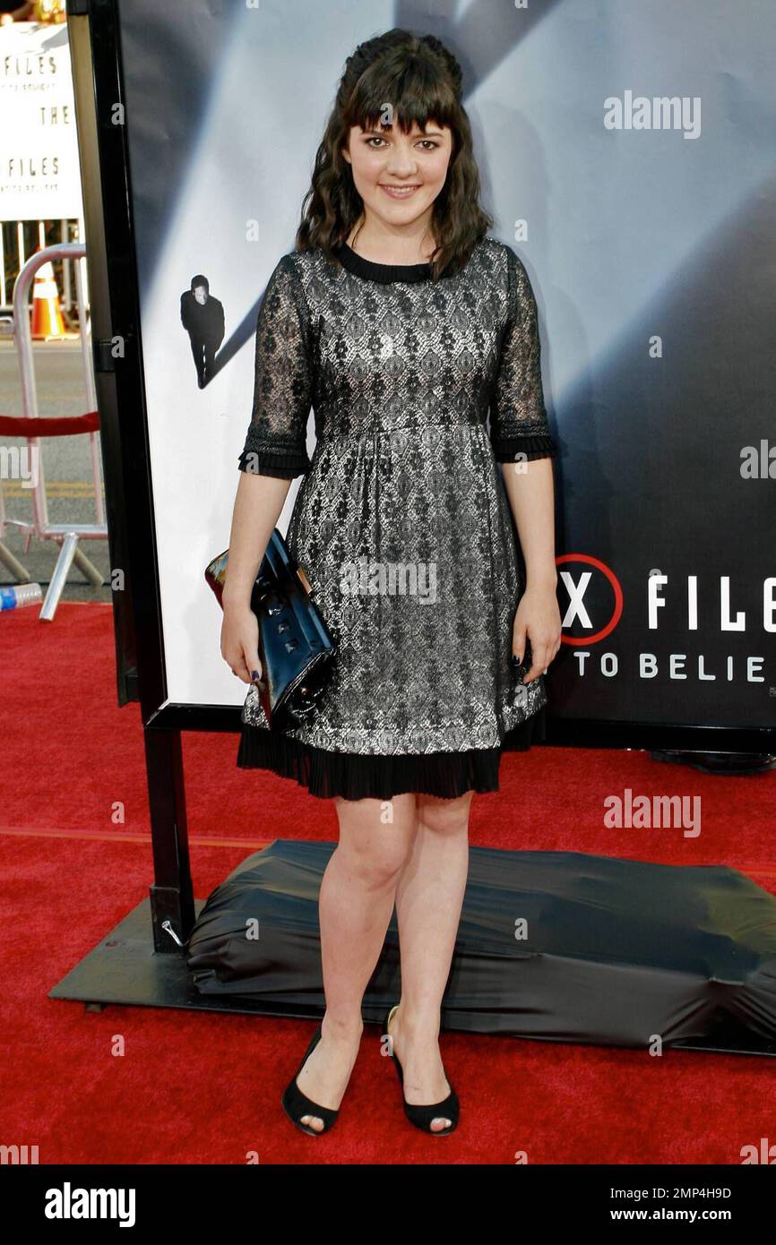 Mareleine Martin arrives at the world premiere of "The X-Files: I Want ...