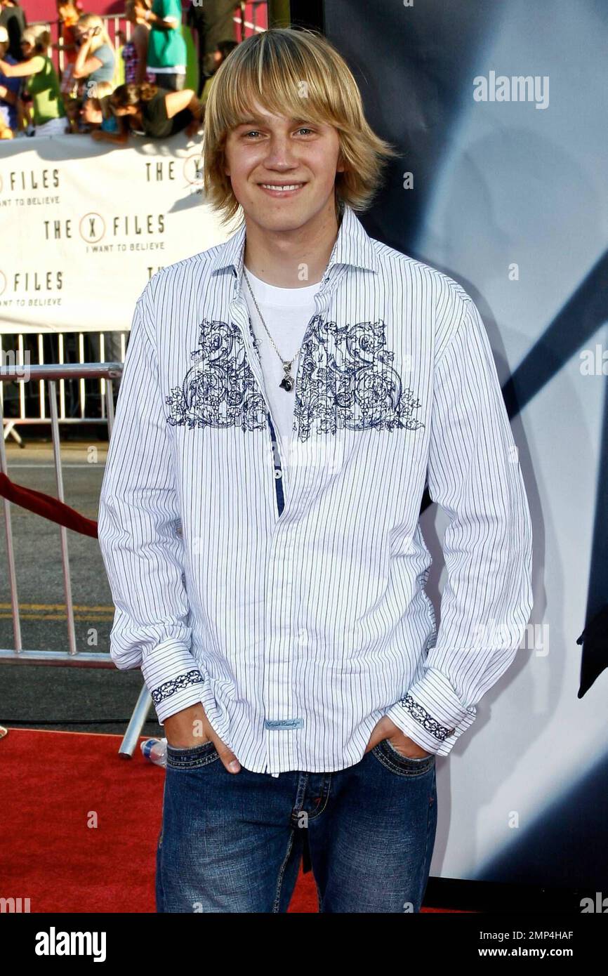 Jason Dolley arrives at the world premiere of "The X-Files: I Want to ...