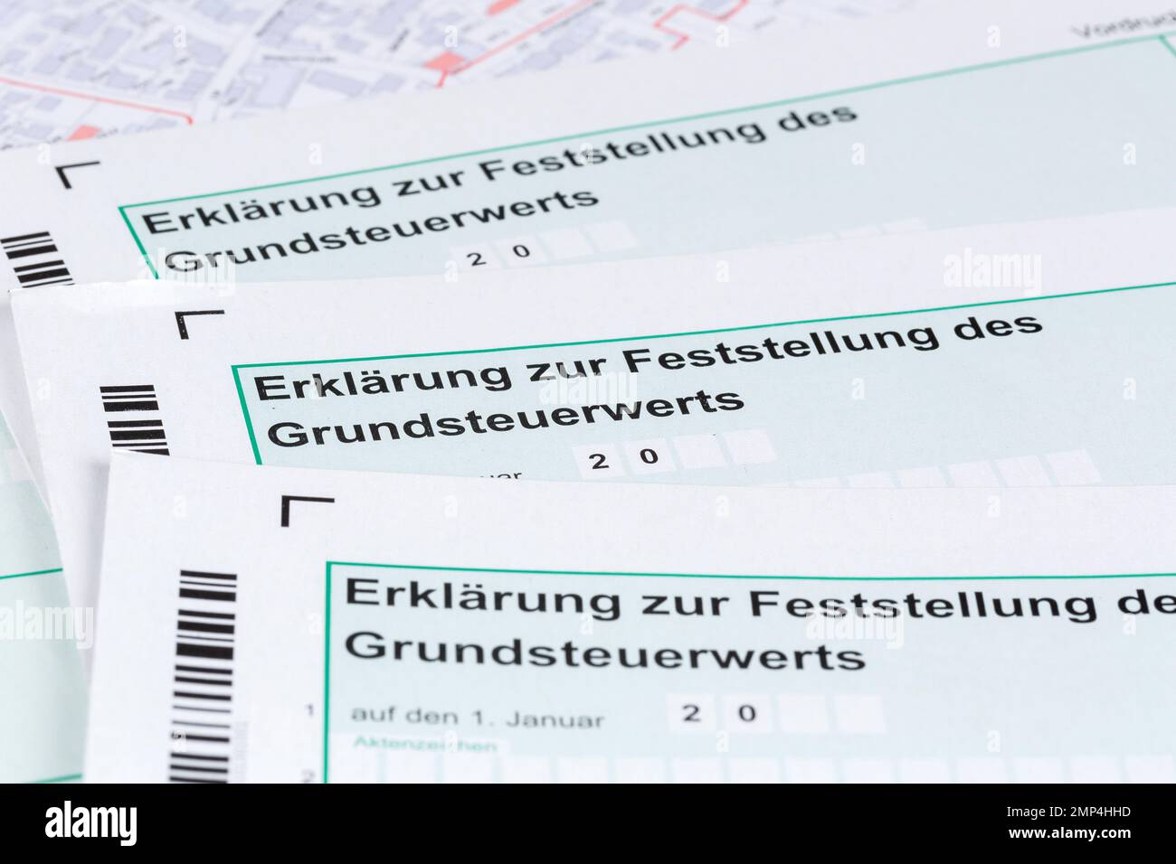 Stuttgart, Germany - January 30, 2023: Reporting Form For Property Tax ...