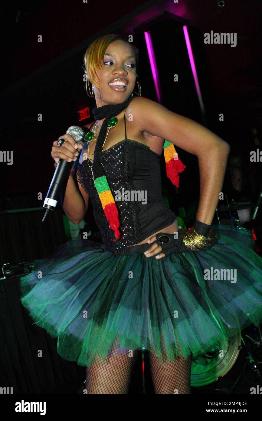 Jamaican Reggae/Electro/Club artist Natalie Storm performs live in ...