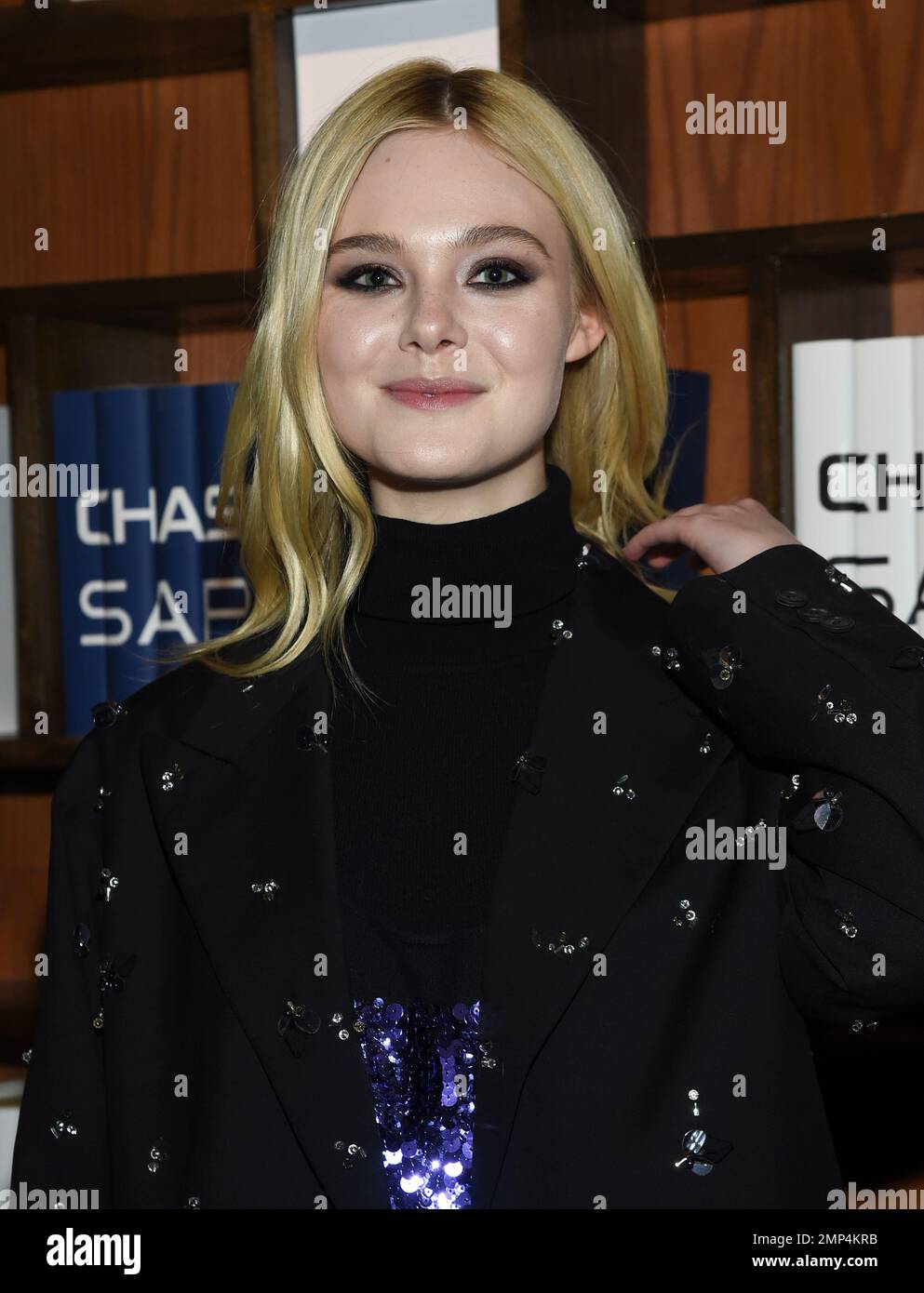 Actress Elle Fanning attends the "I Think We're Alone Now" cast party ...