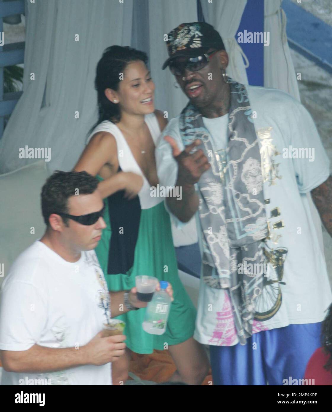 Exclusive!! Basketball badboy Dennis Rodman enjoys some drinks, a cigar ...