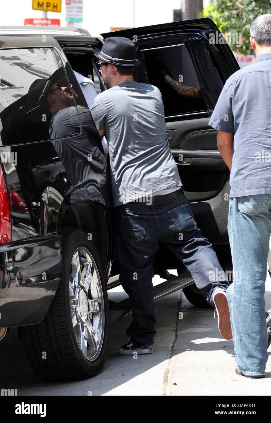 Nicole Richie and daughter Harlow were seen meeting Joel Madden this ...