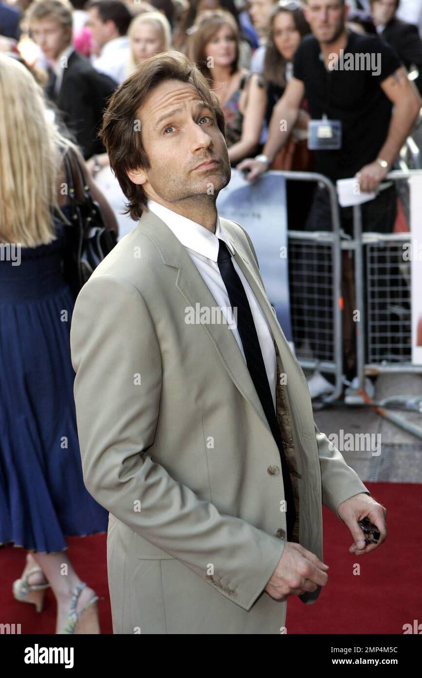 David Duchovny appearing at the UK premiere of the new film "X Files: I Want To Believe" at the ...